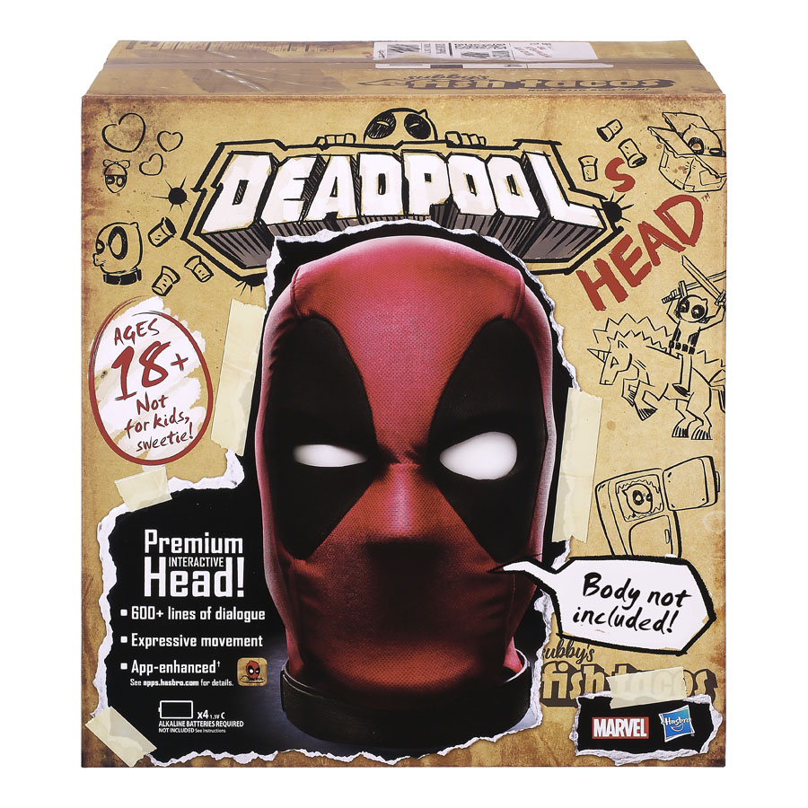 Buy A Talking, Moving, Deadpool Head – AwesomeToyBlog